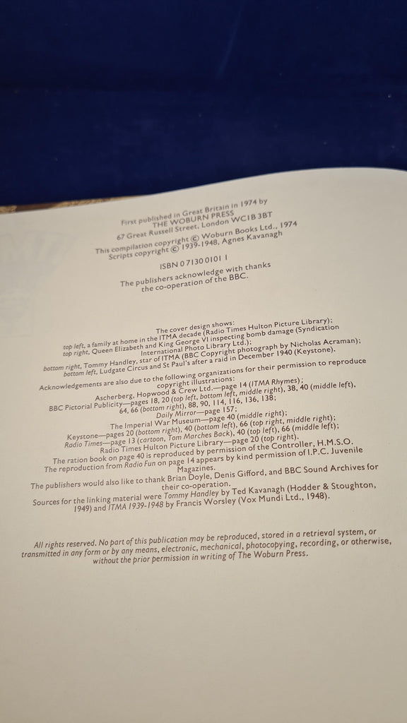 Ted Kavanagh - The ITMA Years, Woburn Press, 1974 – Richard Dalby's Library