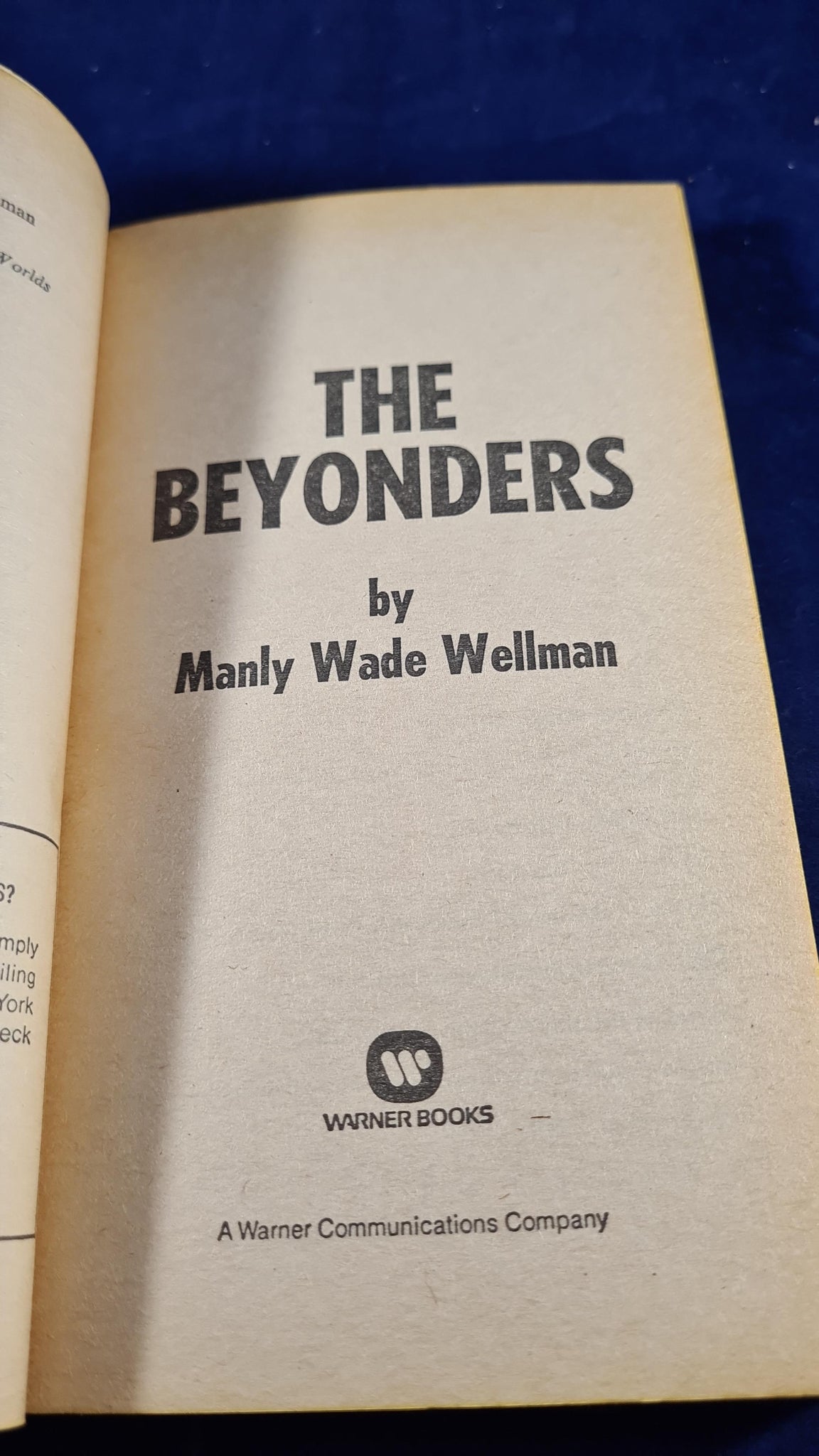 Manly Wade Wellman - The Beyonders, Warner Books, 1977, Paperbacks ...