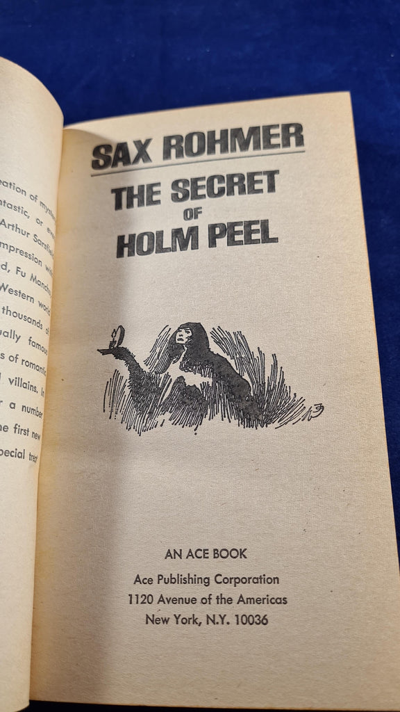 Sax Rohmer-The Secret of Holm Peel & other strange stories, Ace Books ...