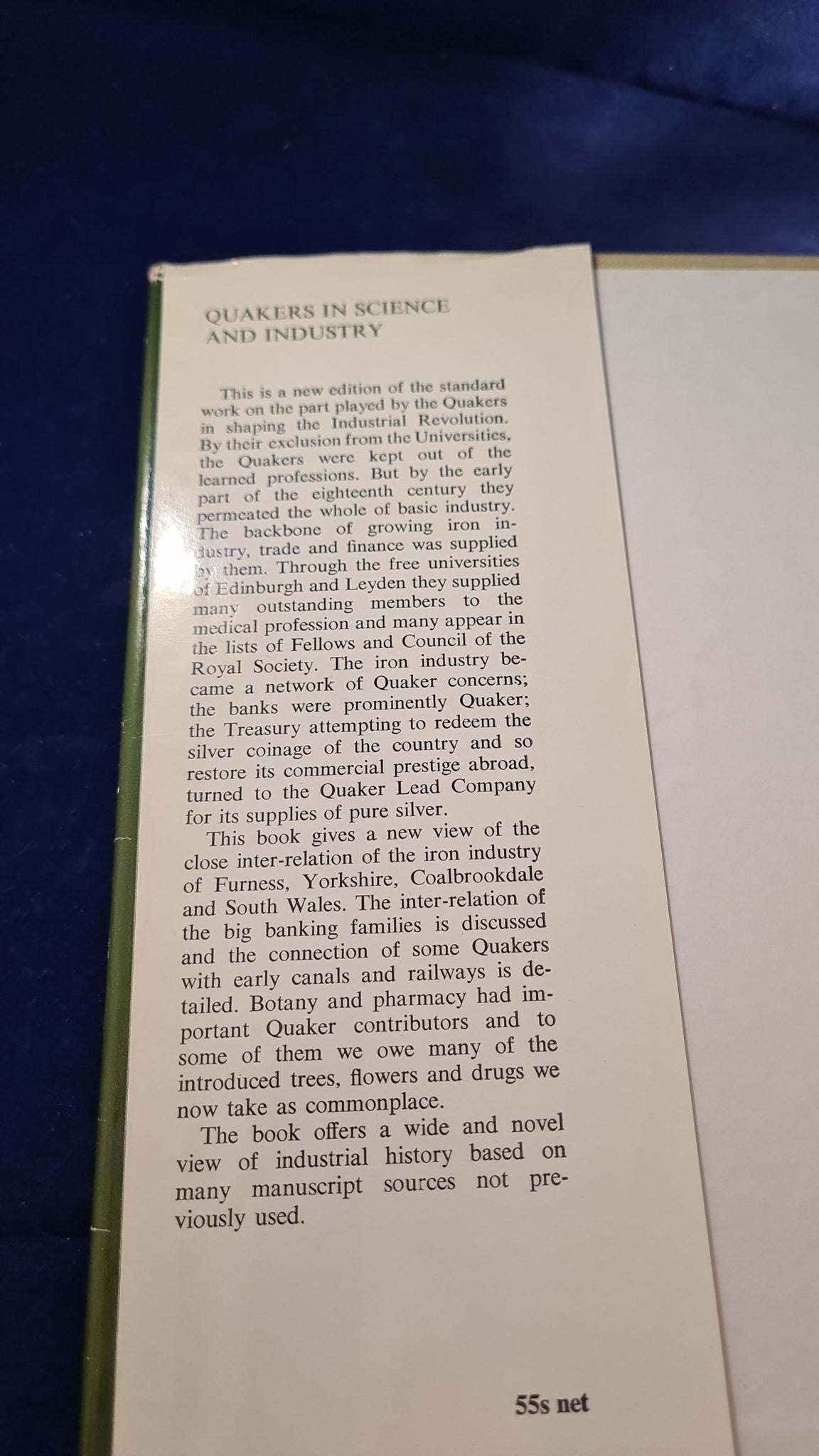 Arthur Raistrick - Quakers in Science & Industry, David & Charles, 195 ...