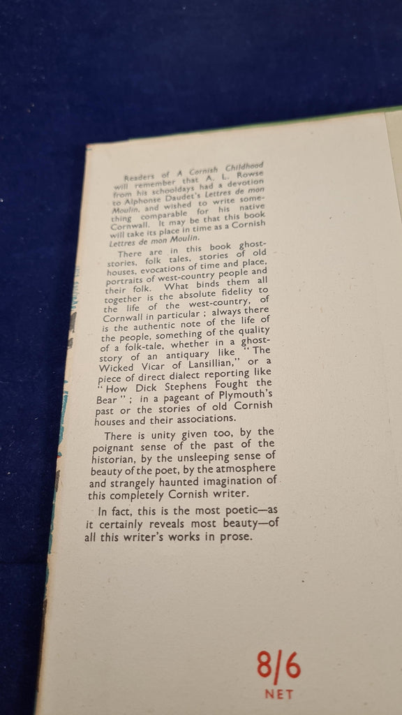 A L Rowse - West-Country Stories, Macmillan, 1945, First Edition ...