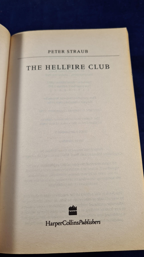 Peter Straub - The Hellfire Club, HarperCollins, 1997, Paperbacks ...