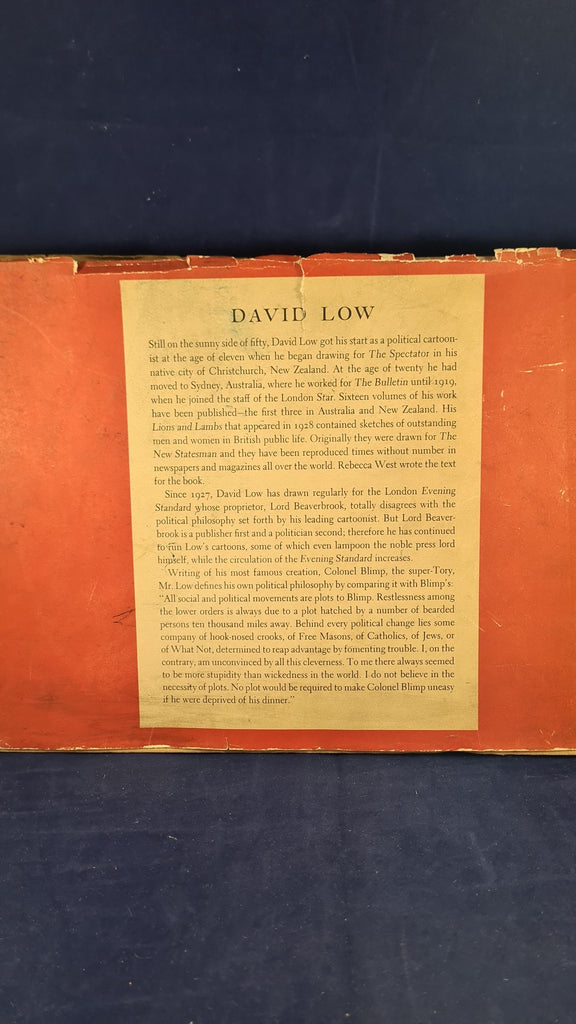 David Low - A Cartoon History of Our Times, Simon & Schuster, 1939, Si ...