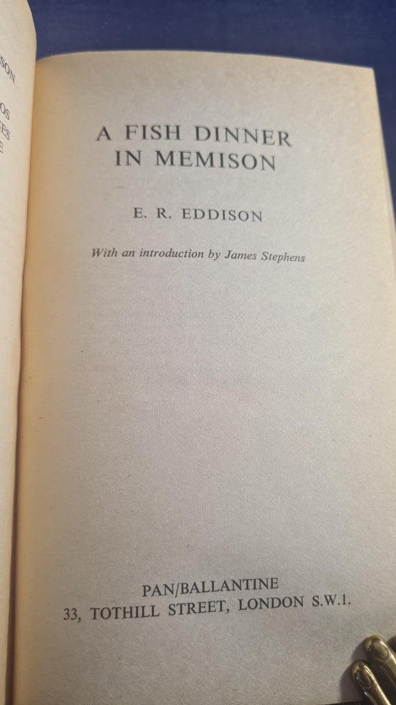 E R Eddison - A Fish Dinner in Memison, Pan Ballantine, 1972, Paperbac ...