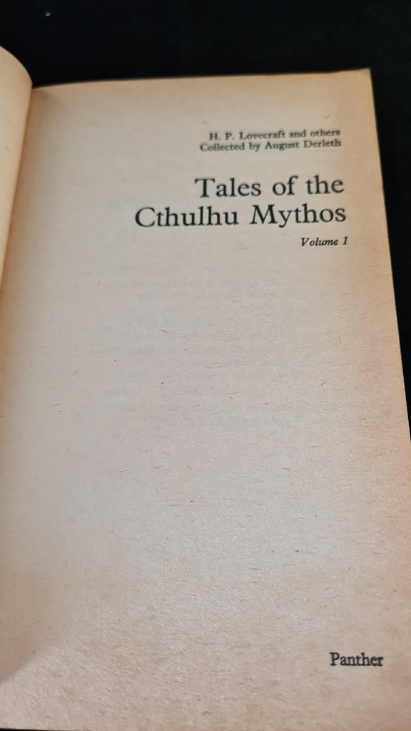 H P Lovecraft & Others - Tales of the Cthulhu Mythos Volume 1, Panther ...