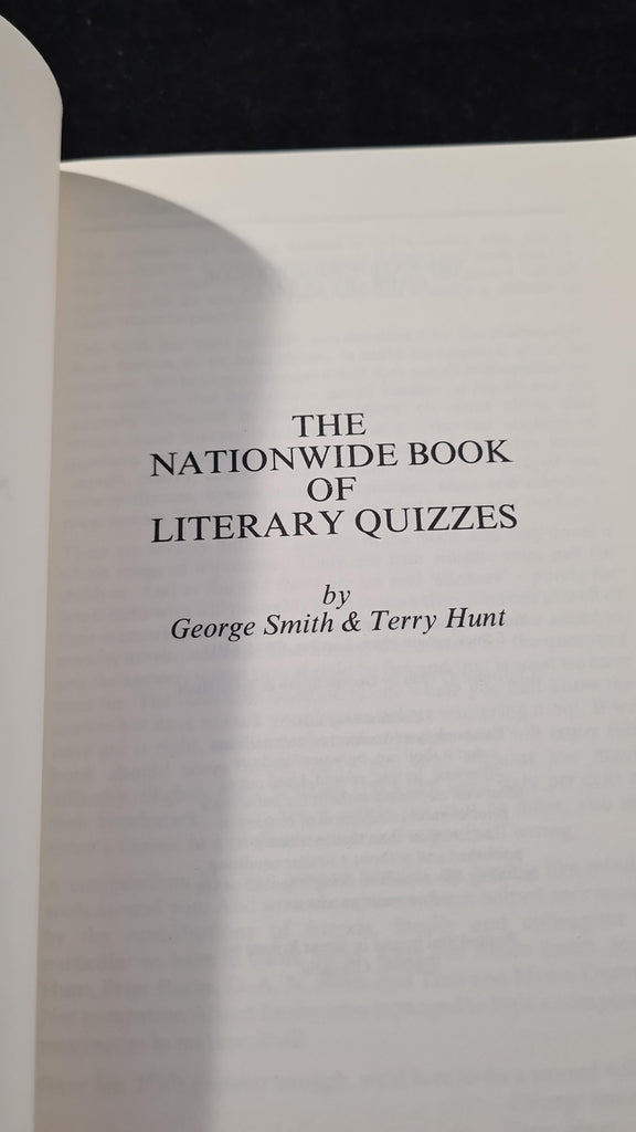 George Smith & Terry Hunt - The Nationwide Book of Literary Quizzes, 1 ...