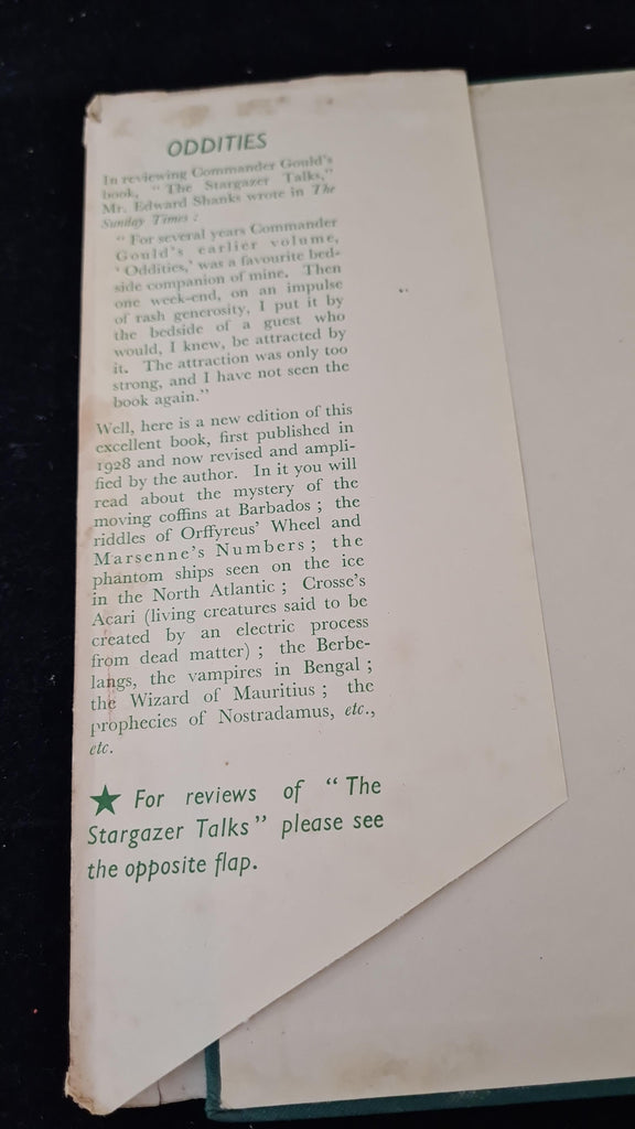 R T Gould - Oddities A Book of Unexplained Facts, Geoffrey Bles, 1944 ...