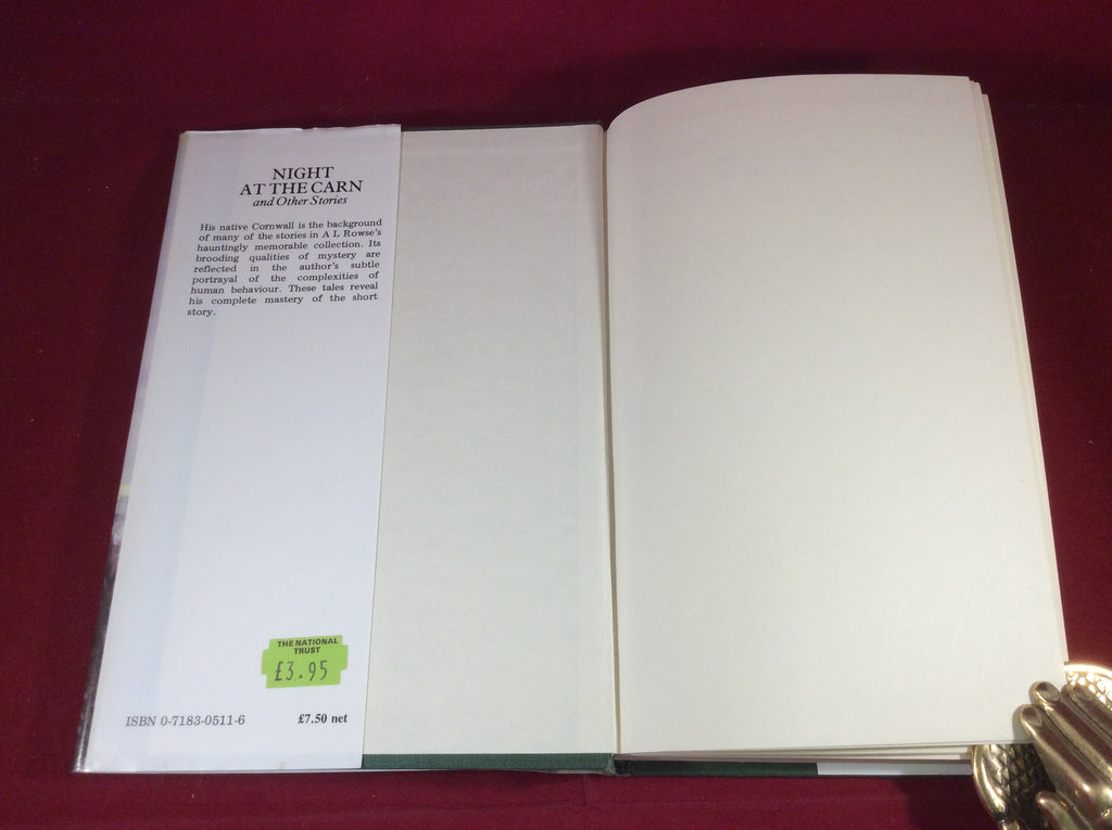 A. L. Rowse, Night at the Carn and Other Stories, William Kimber, 1984 ...