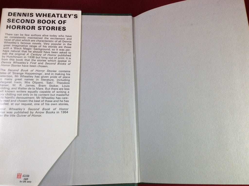 Dennis Wheatley, Second Book Of Horror Stories, Tales of Strange Happe ...