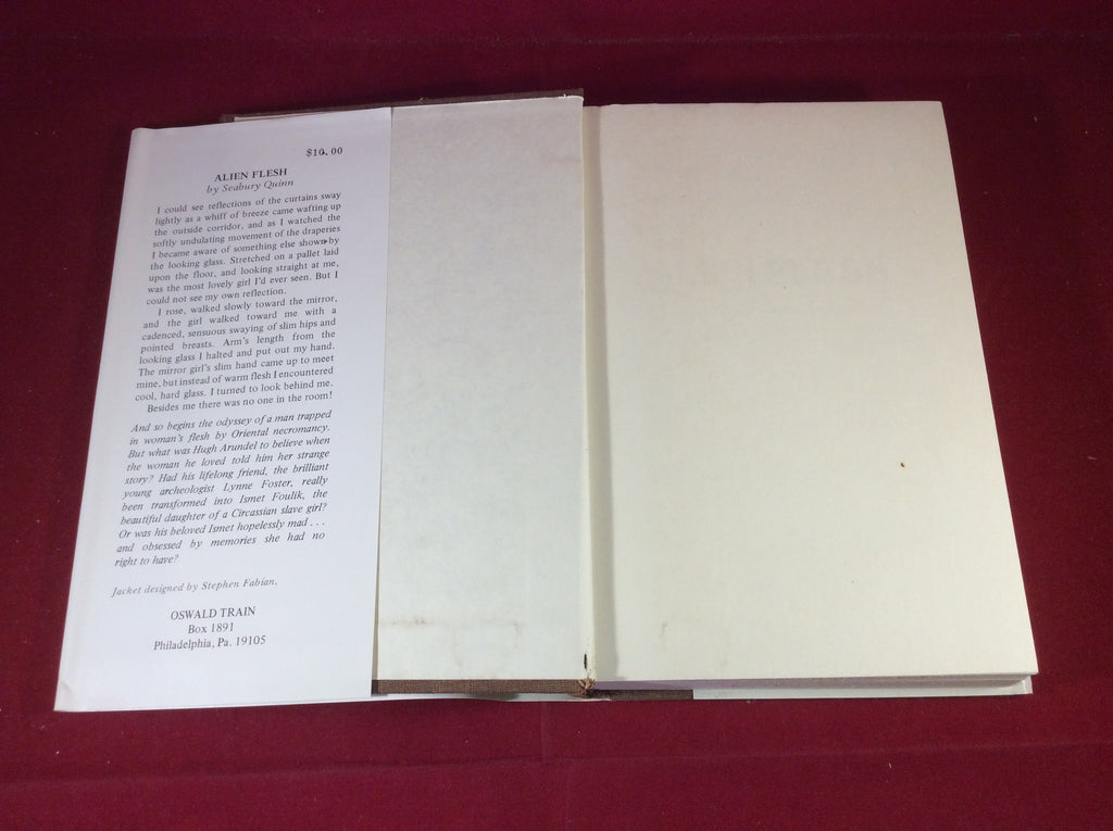 Seabury Quinn, Alien Flesh, Oswald Train, 1977, First Edition ...